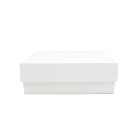 Valge kinkekarp kaanega | 230x230x80 mm | Superbox